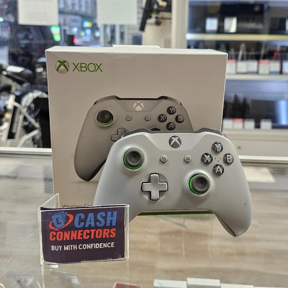 Pre-owned Official Xbox One Grey/Green Wireless Controller - Boxed ...